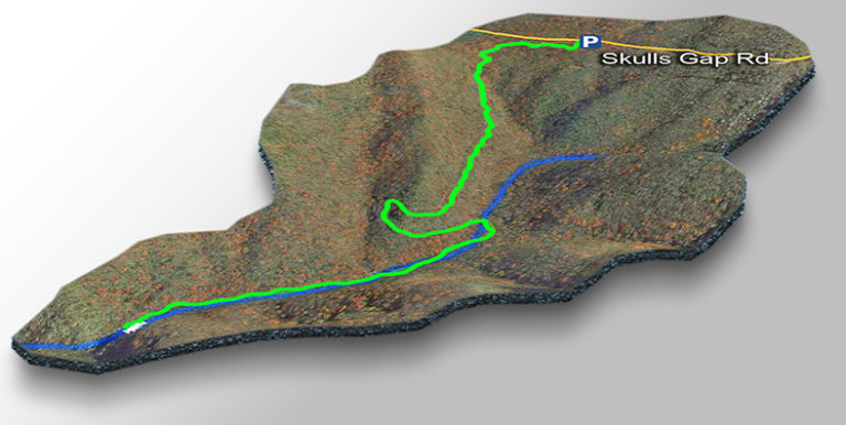 Rowlands Creek Falls - 3D Map, Photos and Directions - Virginia - Let's ...