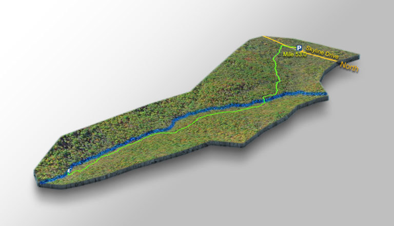 Big Rock Falls - 3D Map, Photos and Directions - Shenandoah National ...