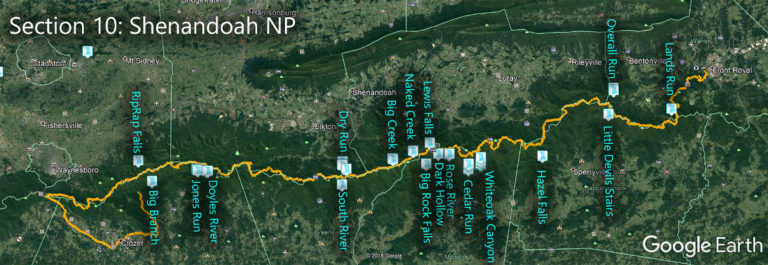 Overall Run Falls - 3D Map, Photos and Directions - Shenandoah National ...
