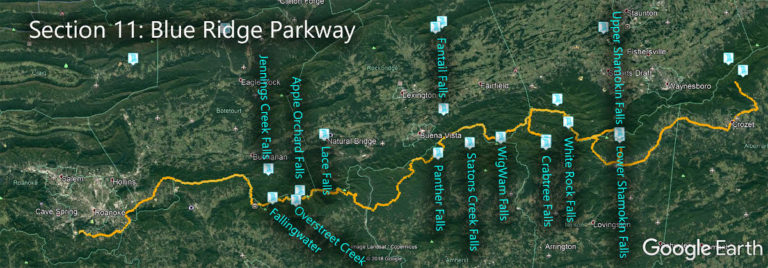 Crabtree Falls - 3D Map, Photos and Directions - Virginia - Let's See ...