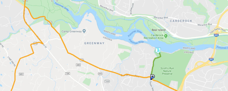 Scott's Run Waterfall - 3D Map, Photos and Directions - Virginia - Let ...