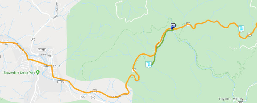 Whitetop Laurel Falls - 3D Map, Photos and Directions - Virginia - Let ...