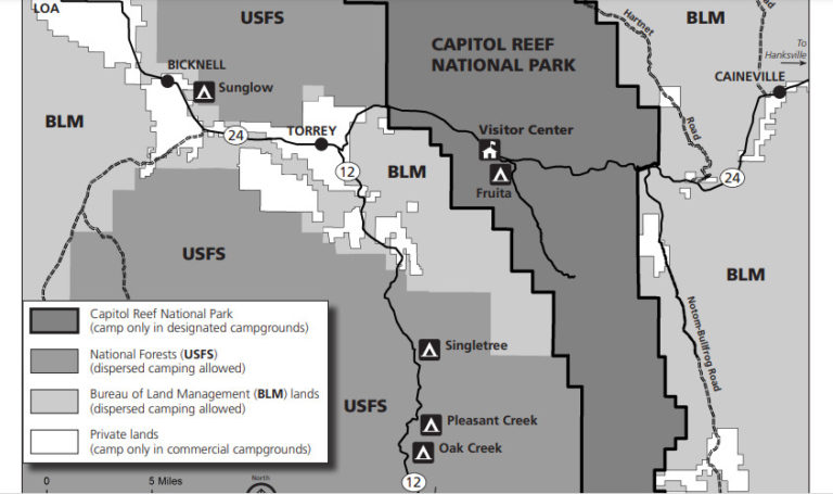Free BLM Dispersed Camping near Capitol Reef National Park, Utah - Let ...
