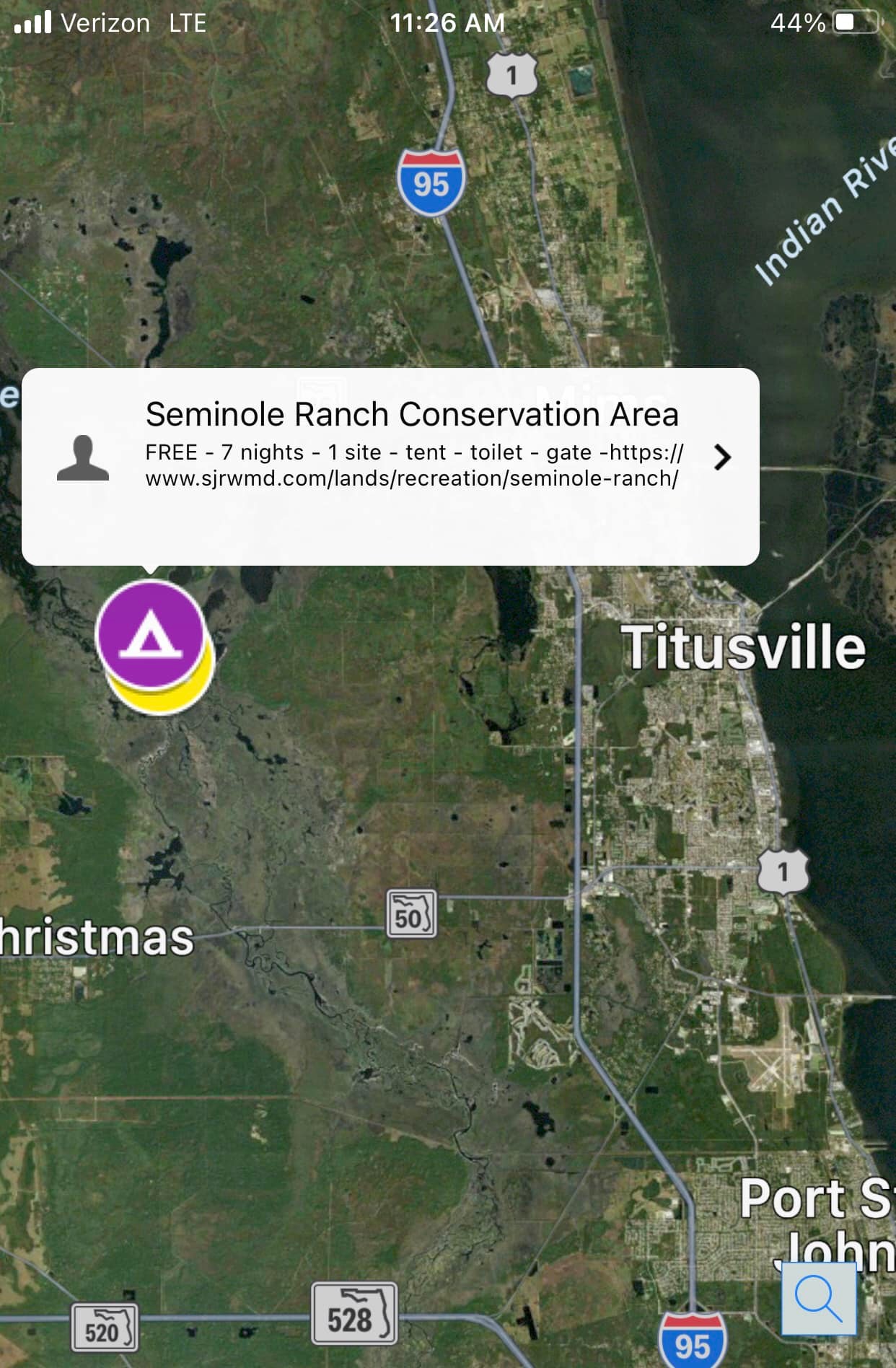 Florida FREE Camping Reviews - Seminole Ranch Conservation Area ...